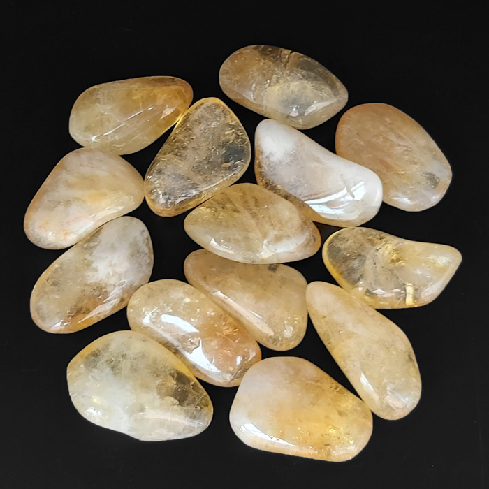 Extra Large Citrine Tumble Stone Crystals 3-3.5cm