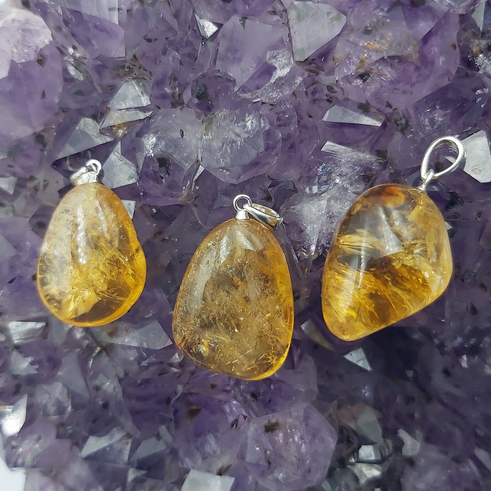 Citrine Free Form Pendant