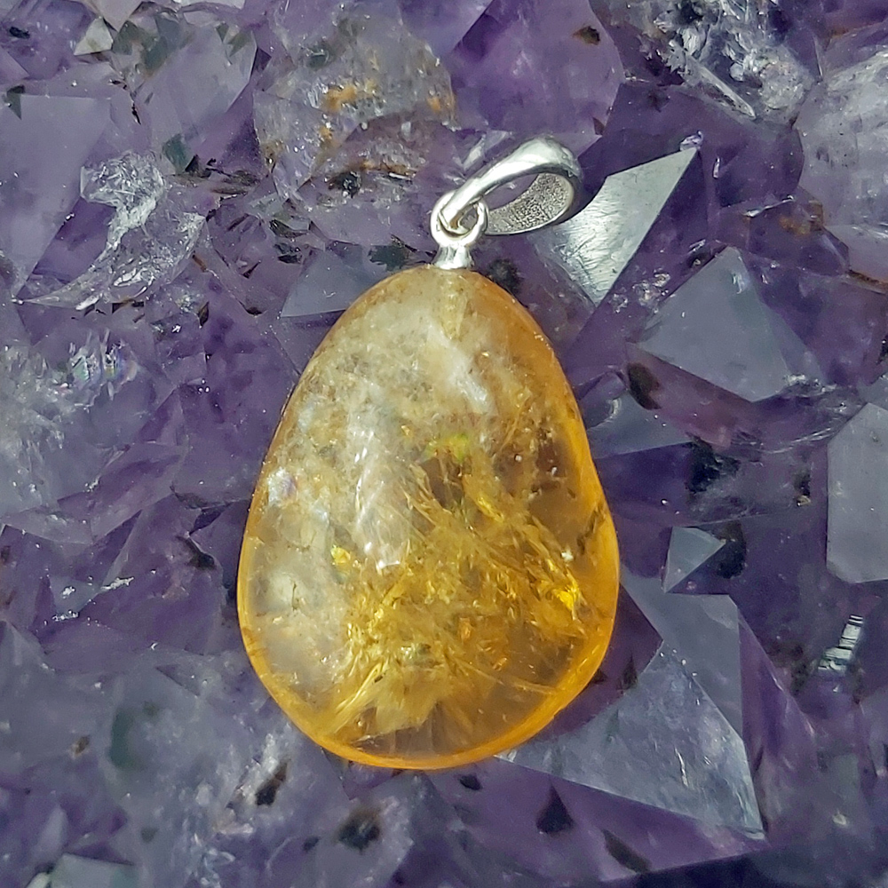 Citrine Free Form Pendant