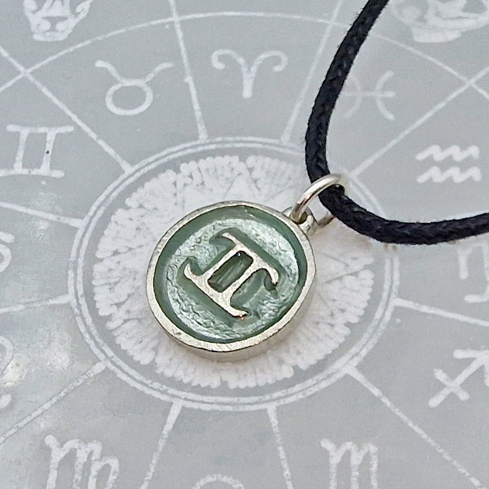 Gemini Zodiac Astrology Star Sign Pendant