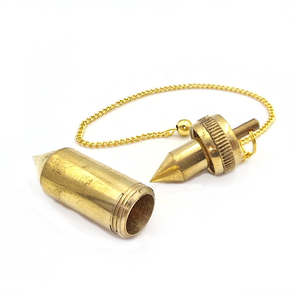 Large Chambered Brass Pendulum