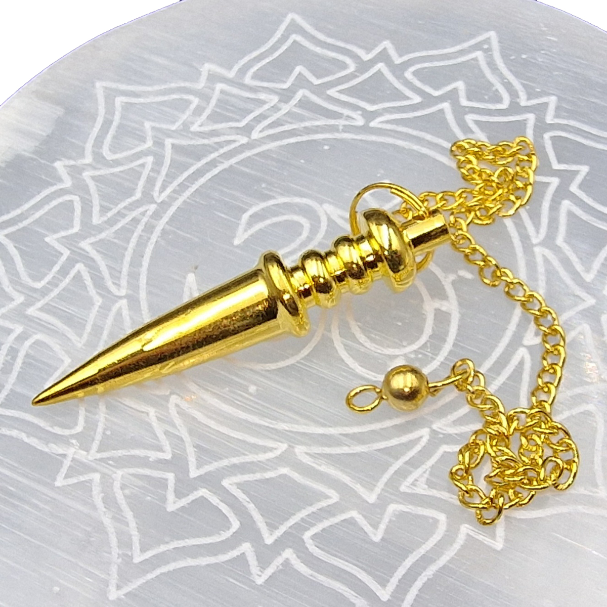 Long Egyptian Pillar of Djed Pendulum Brass