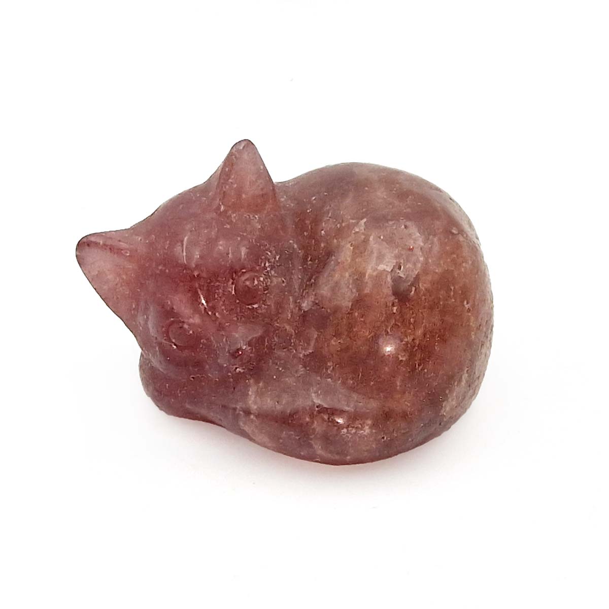 Red Aventurine Sleeping Cat