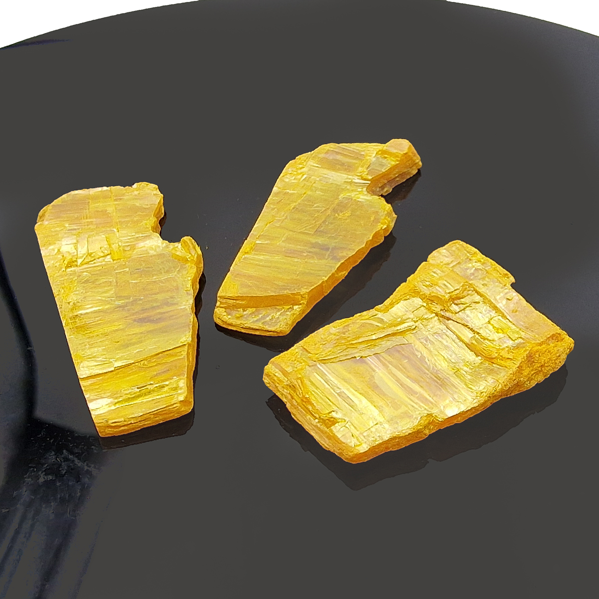 Natural Gold Orpiment Crystals