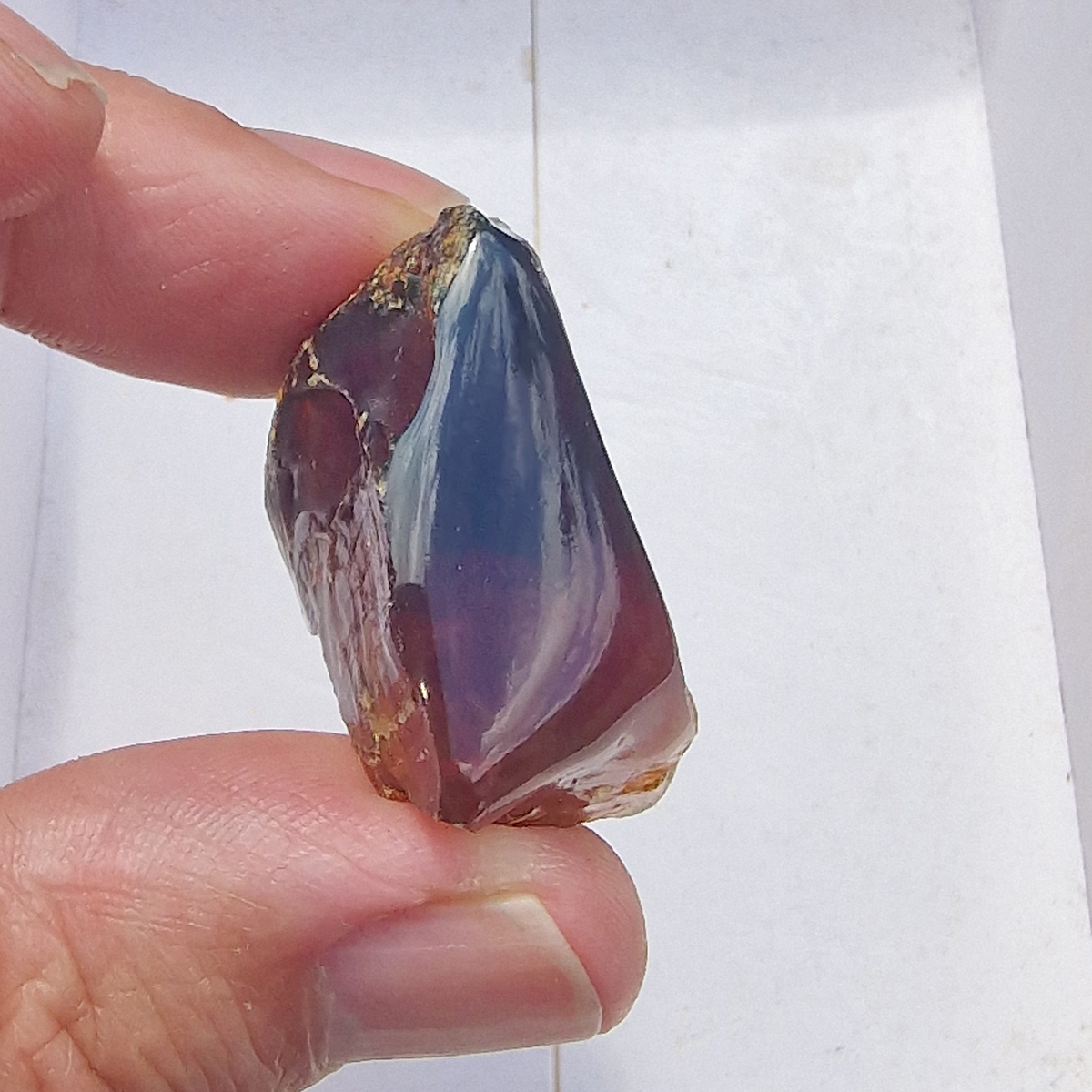 Indonesian Polished Blue Amber No.24