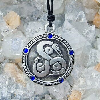 Viking Shield Urnes Snakes Pendant